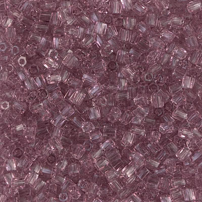 10C-TW-142 - Miyuki 10/0 Twisted Hex Cut Bead, Transparent Smokey Amet ...
