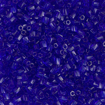10C-TW-151 - Miyuki 10/0 Twisted Hex Cut Bead, Transparent Cobalt | 25 ...