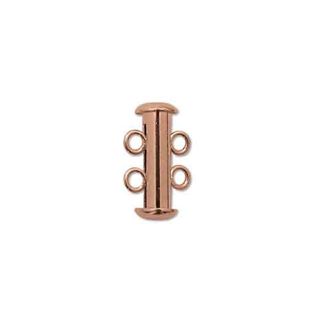 CLSP03CP - Copper Plated Slide Lock Clasp, 2 Strand, 16mm | Pkg 1 ...