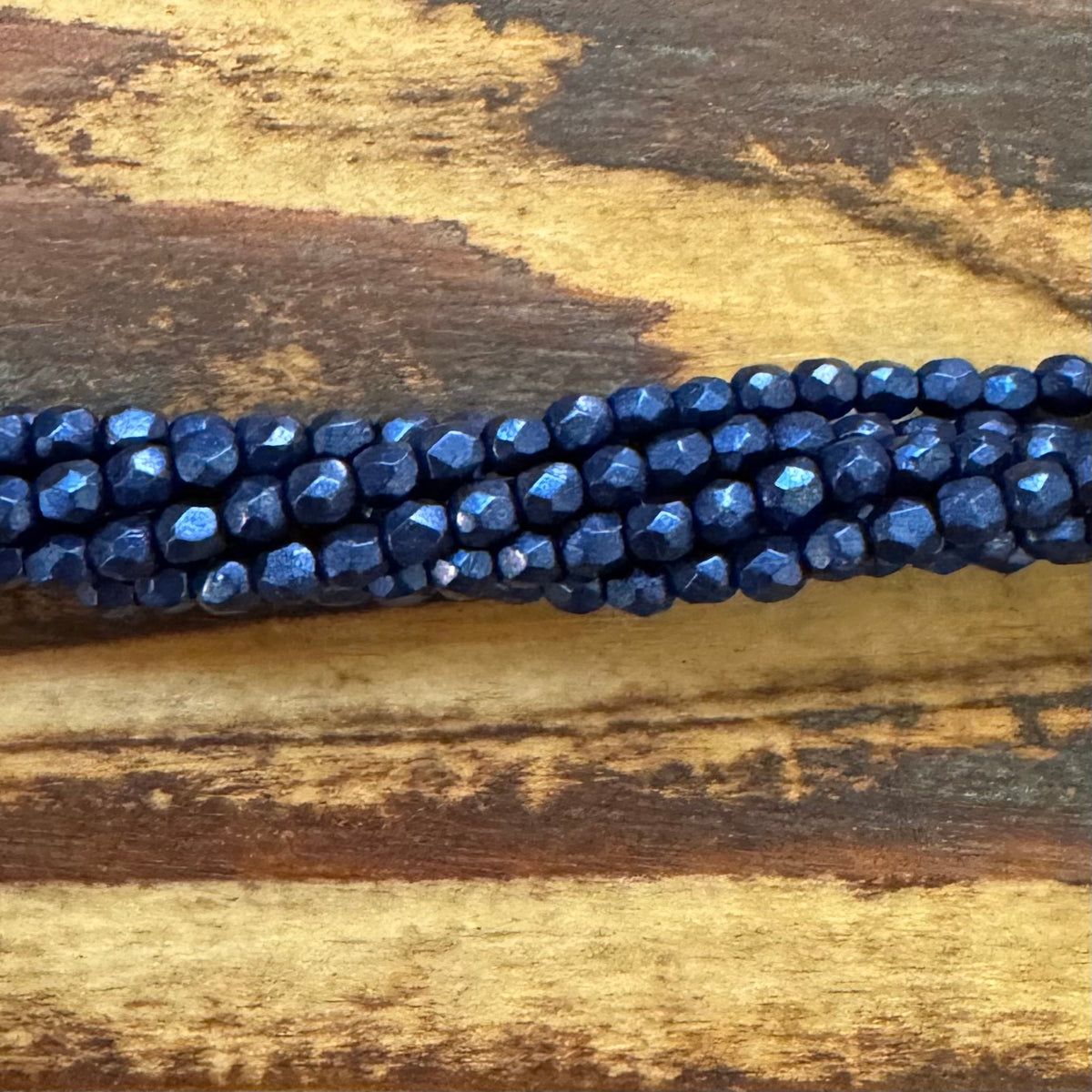 1-03-07B07 - Czech Fire Polish Beads, Saturated Metallic Evening, 3mm ...