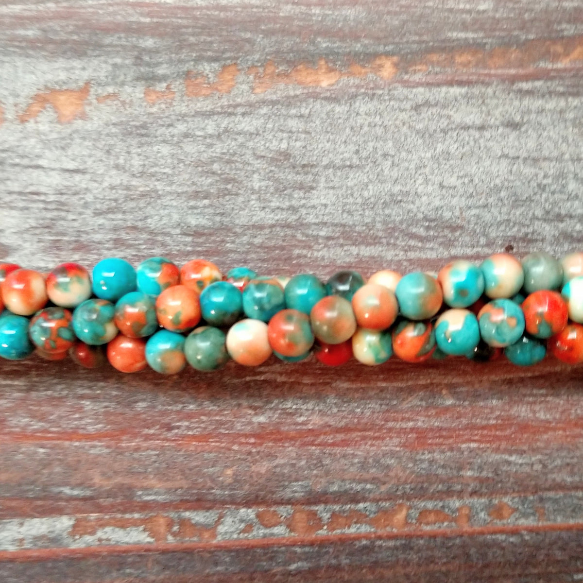 GM-5452 - Composite Of Turquoise Gemstone Beads, Sedona Sunset, 4mm ...